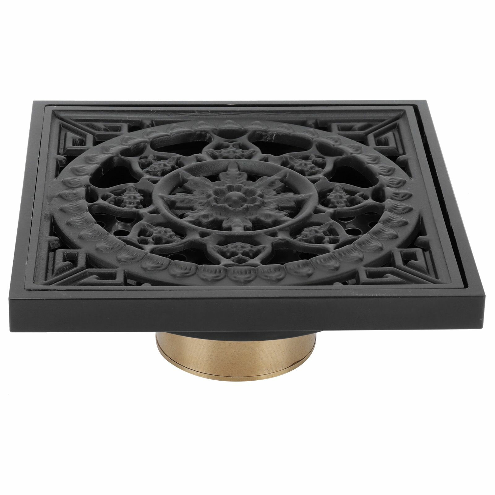 Медный слив для пола, устойчивый к запахам и насекомым, черный, для кухонь, ванных комнат в семейных отелях, прочный, антизасоряющий слив для ванной комнаты