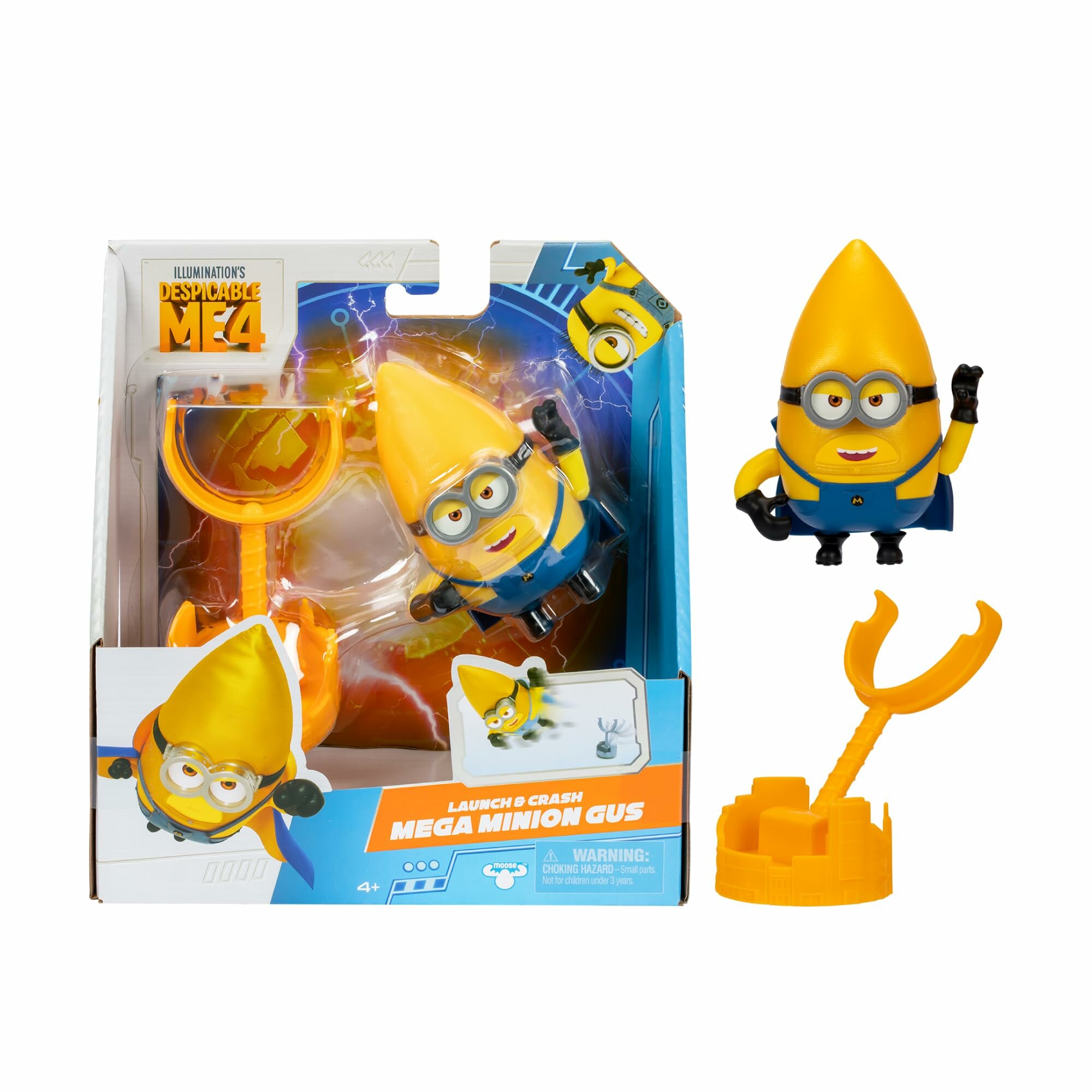 Moose Toys Despicable Me 4 Launch Crash Mega Minion Gus / Набор игрушек для персонажей детских фильмов