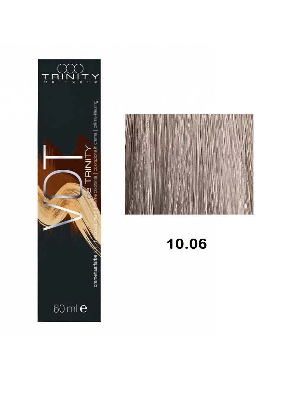 Trinity VDT Стойкая краска для волос 60 мл - VDT 10.06 extrablond natur violett Светлый блонд экстра фиолетовый