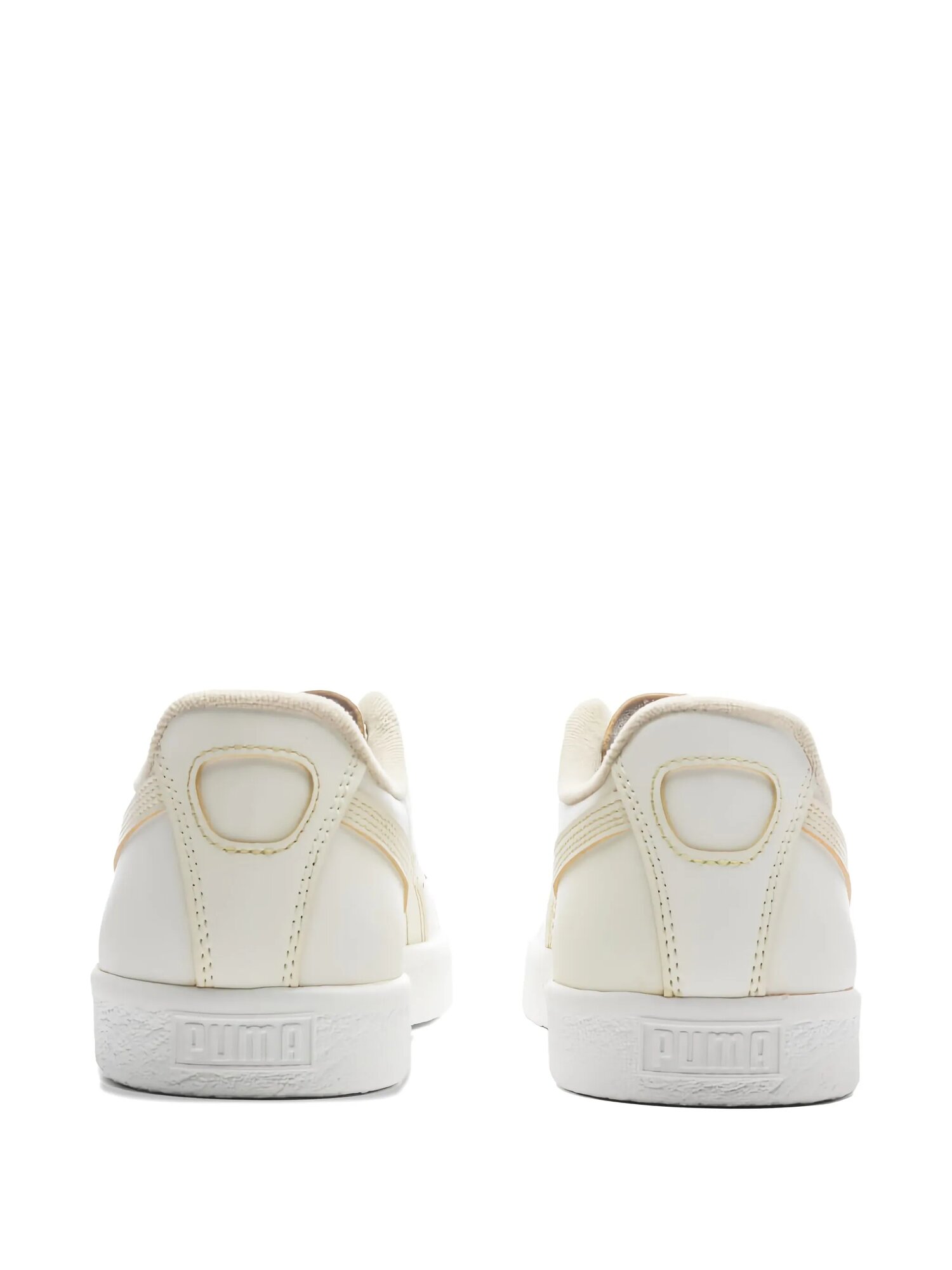Кроссовки PUMA Clyde, размер 8.5 US, бежевый/белый — фото 1