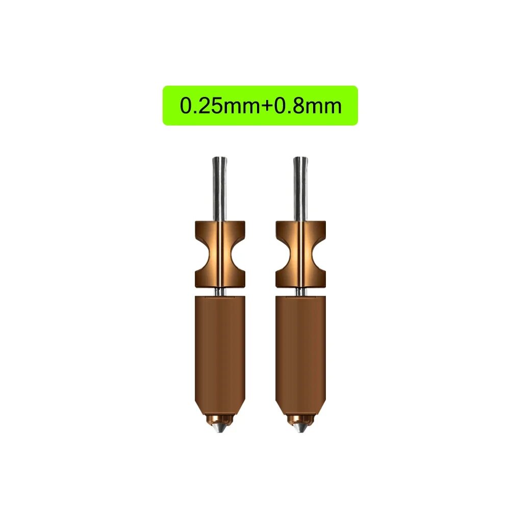 Насадки для 3D-принтера FlashForge AD5X JUUPINE 0,25 0,4 0,6 0,8 1PCS, 0.25 0.8