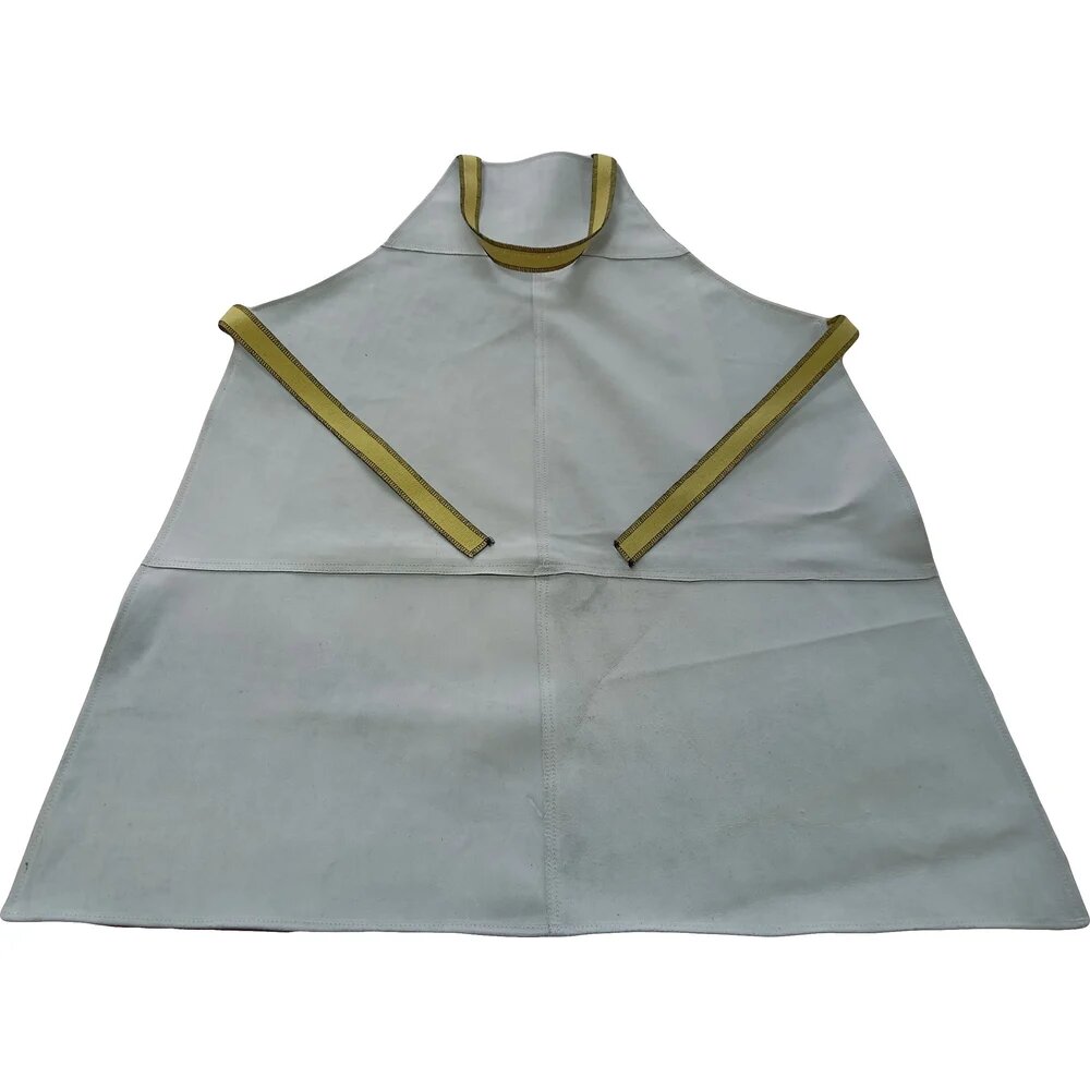 Фаер резист Фартук спилковый, цвет натуральный (белый) БП-00000751