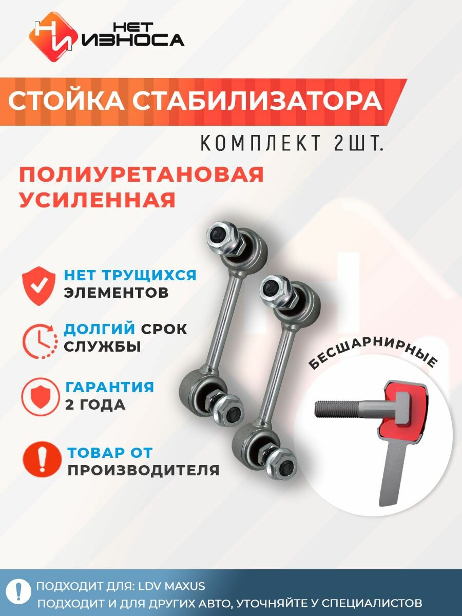 Стойки стабилизатора усиленные полиуретановые подвески для машины, автозапчасти NL269 (левая и правая) LDV Maxus