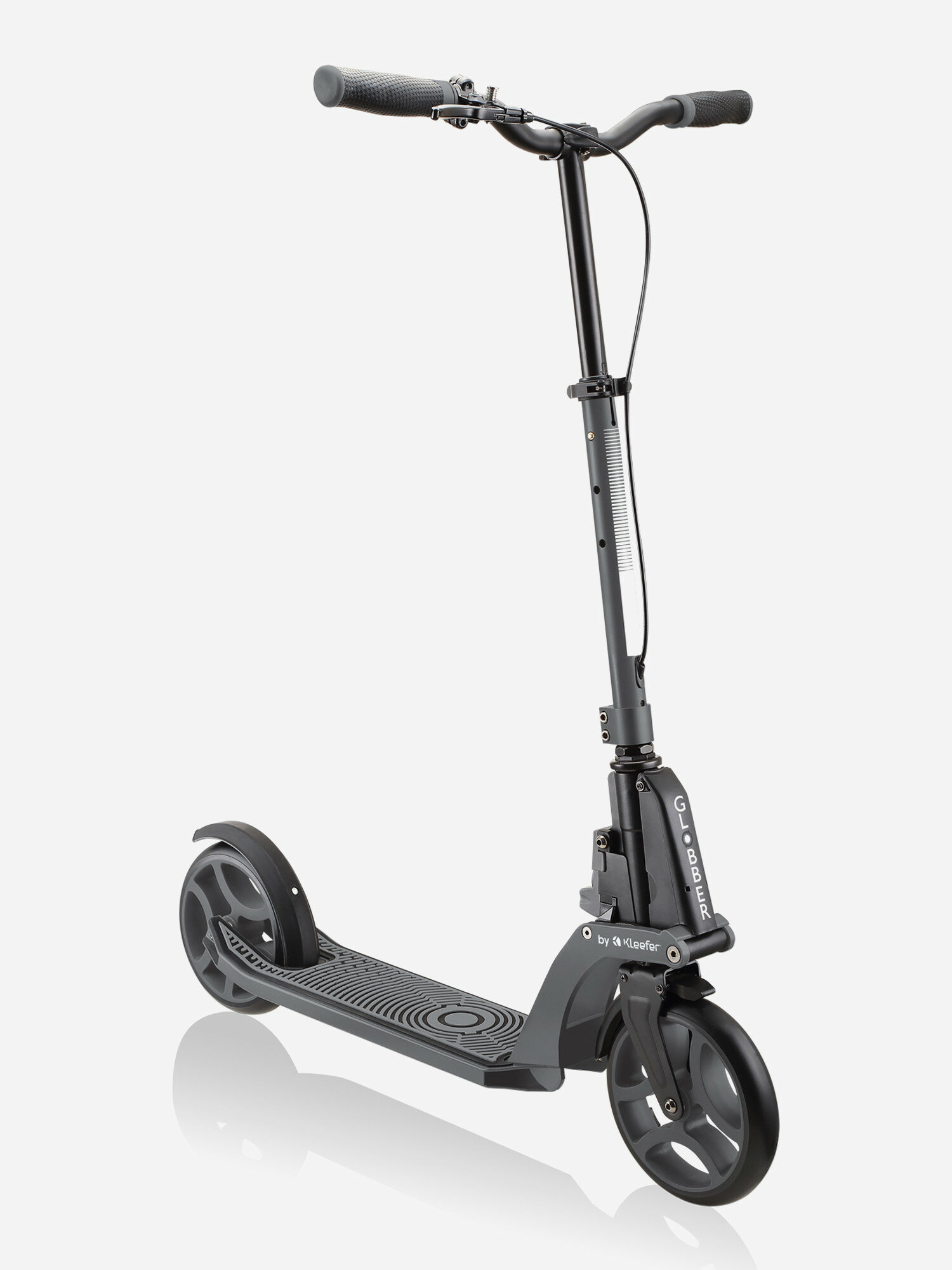 Самокат Globber ONE K PISTON, титановый, взрослый, складной, черный
