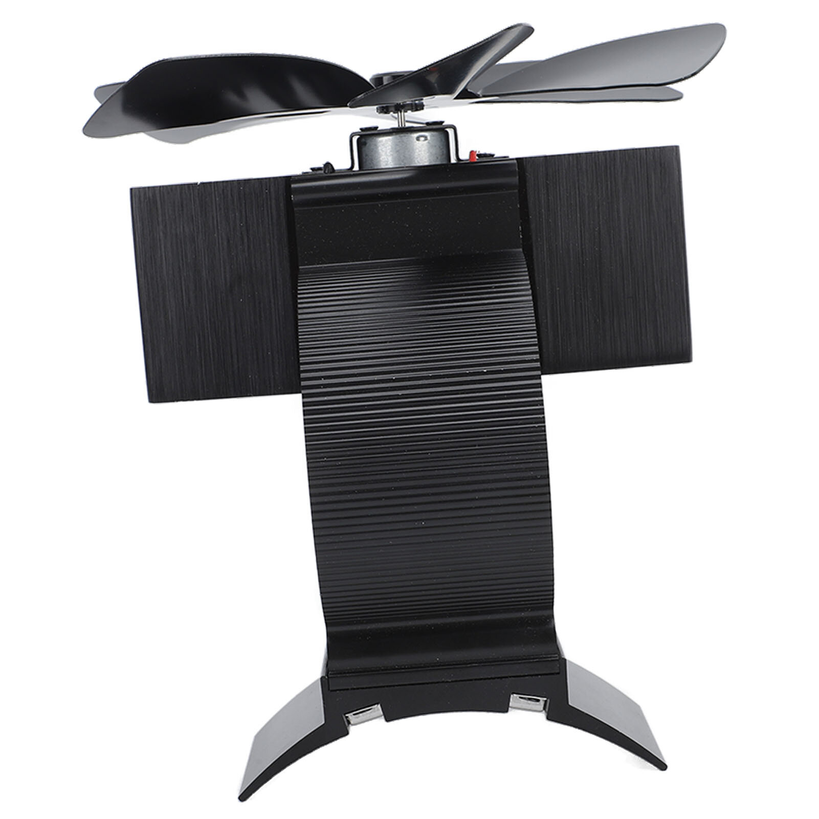 Магнит с 6 лопастями, настенное крепление, вентилятор для печи, труба, вентилятор для камина, магнитная установка для дровяных горелок, черный