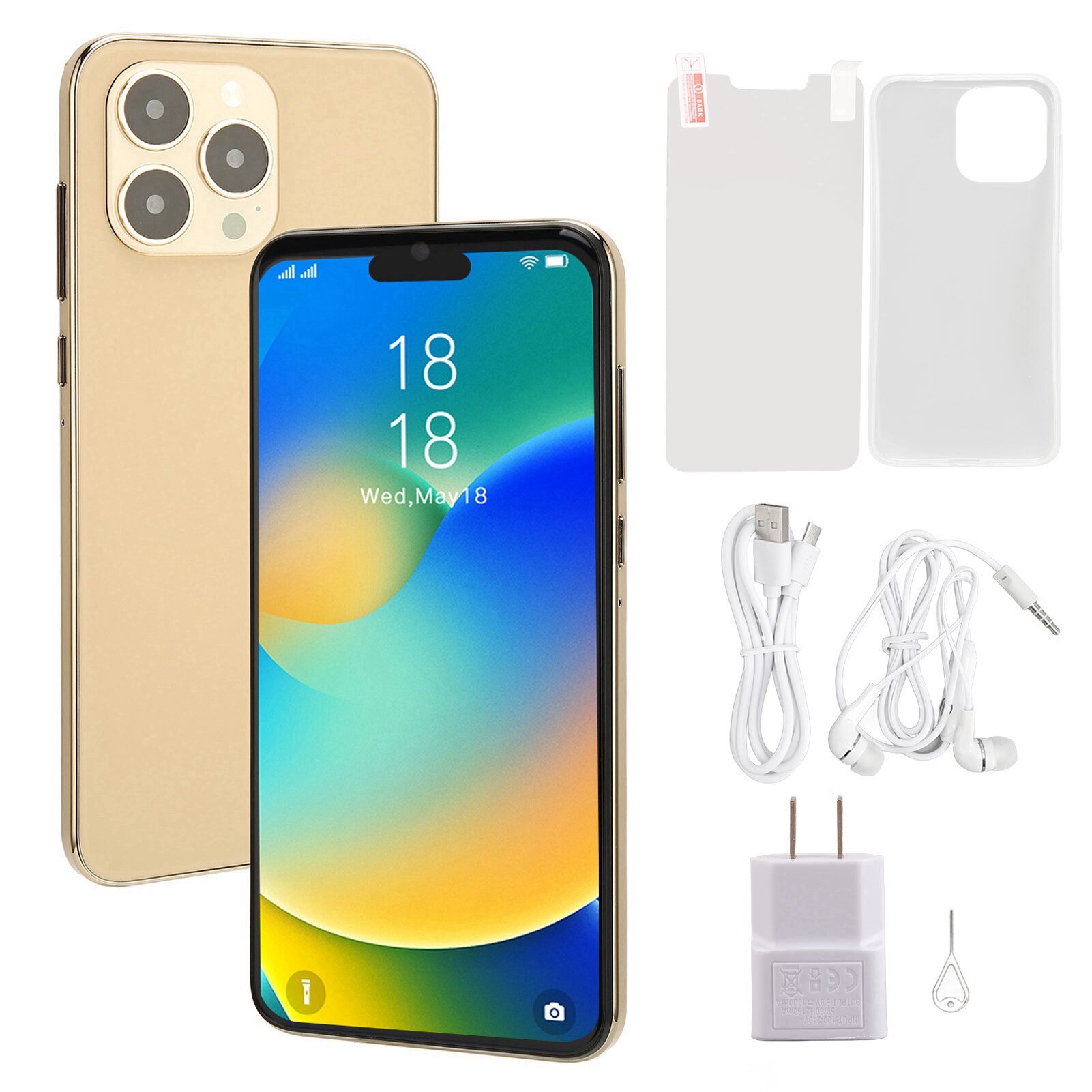 Разблокированный смартфон для Android 10.1 6.1in 2 ГБ ОЗУ 32 ГБ ROM Mobile Phone 3G Network 100–240V
