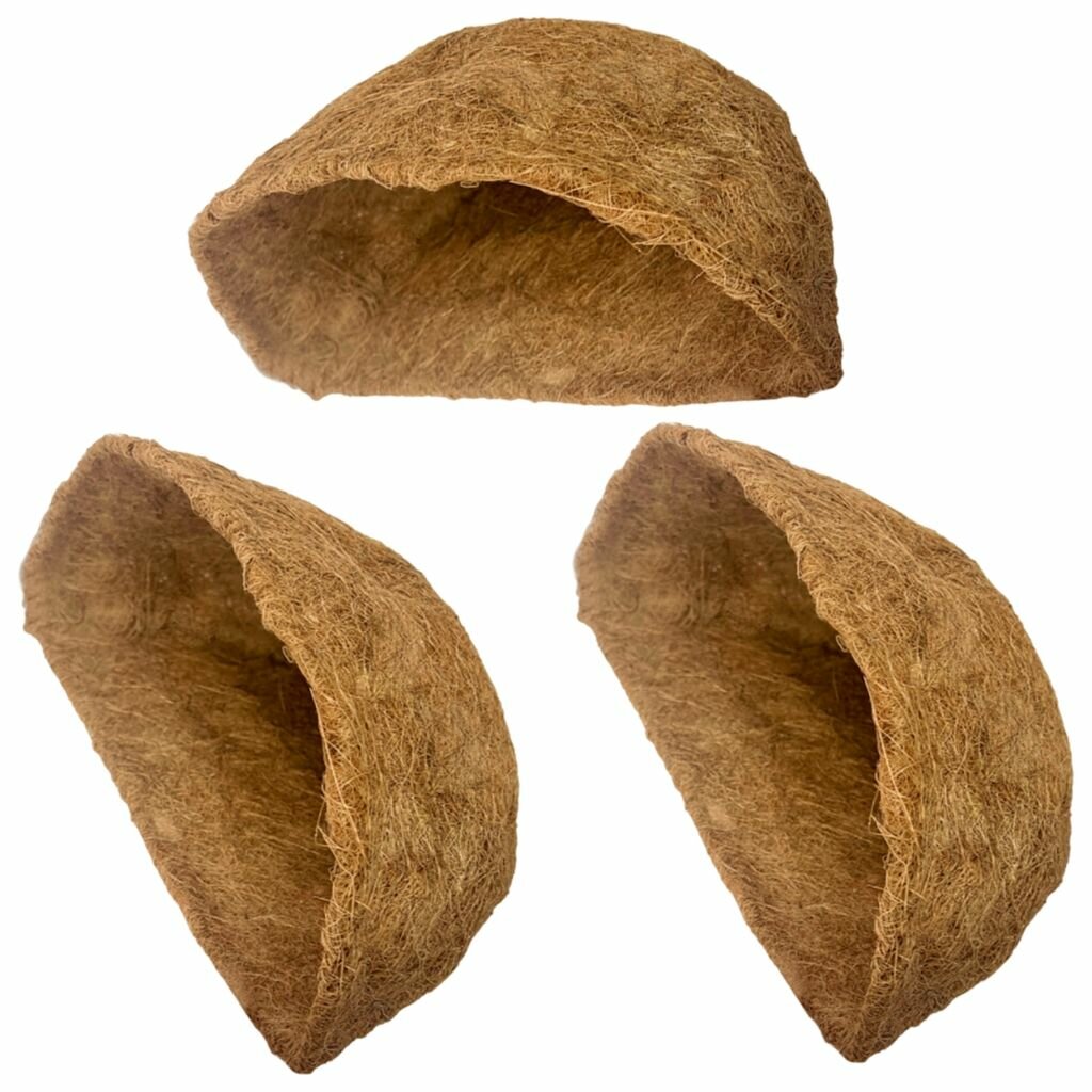 Подвесные цветочные горшки (кокосовая стружка, 12дюймов, 3шт)