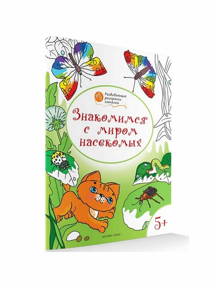 Развивающие раскраски 5+. Знакомимся с миром насекомых