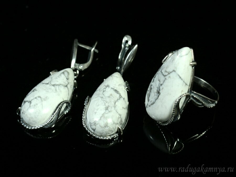 Серьги, кахолонг