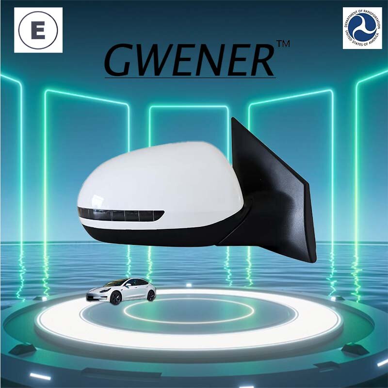 11-16 Kia Rio K2 зеркало заднего вида в сборе 5-проводное правое белое