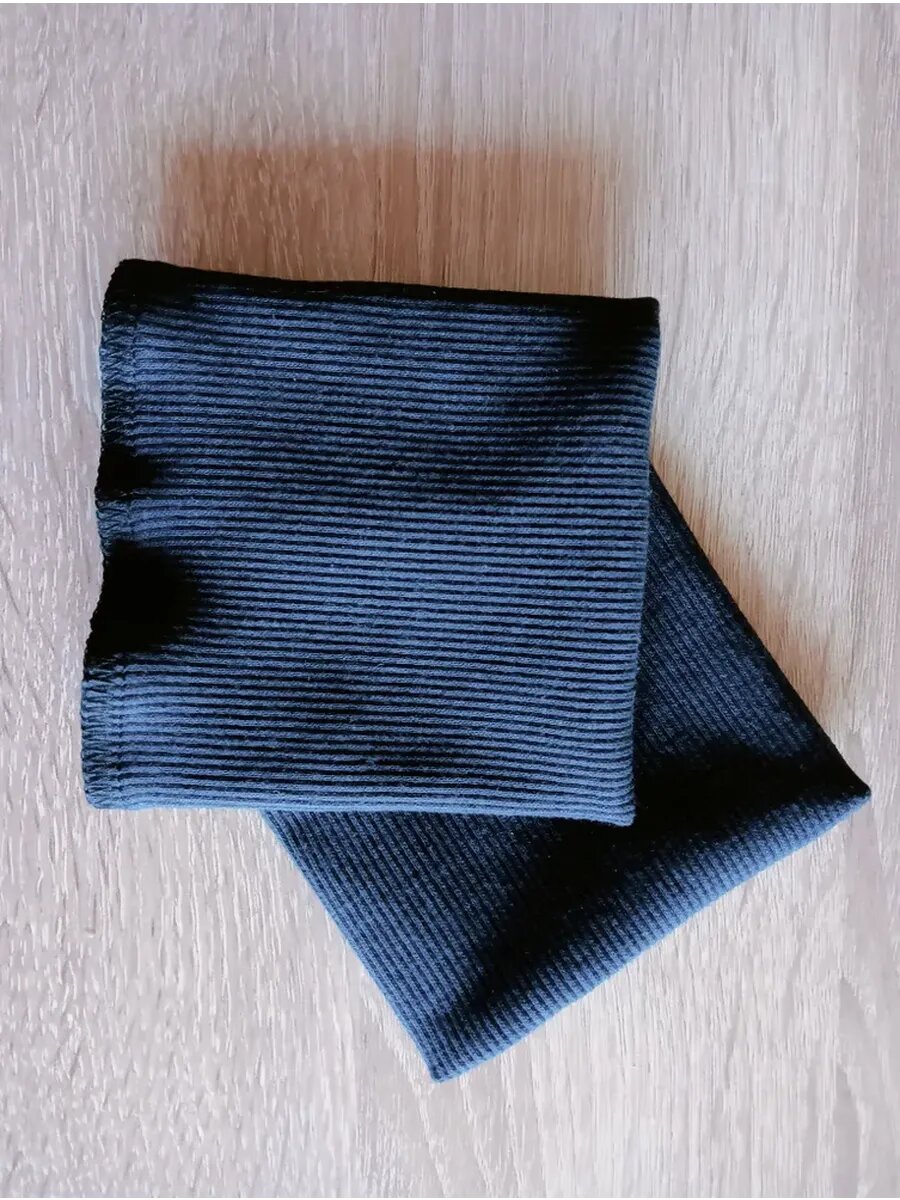 Манжеты трикотажные кашкорсе, 1 пара - Темно-Серый