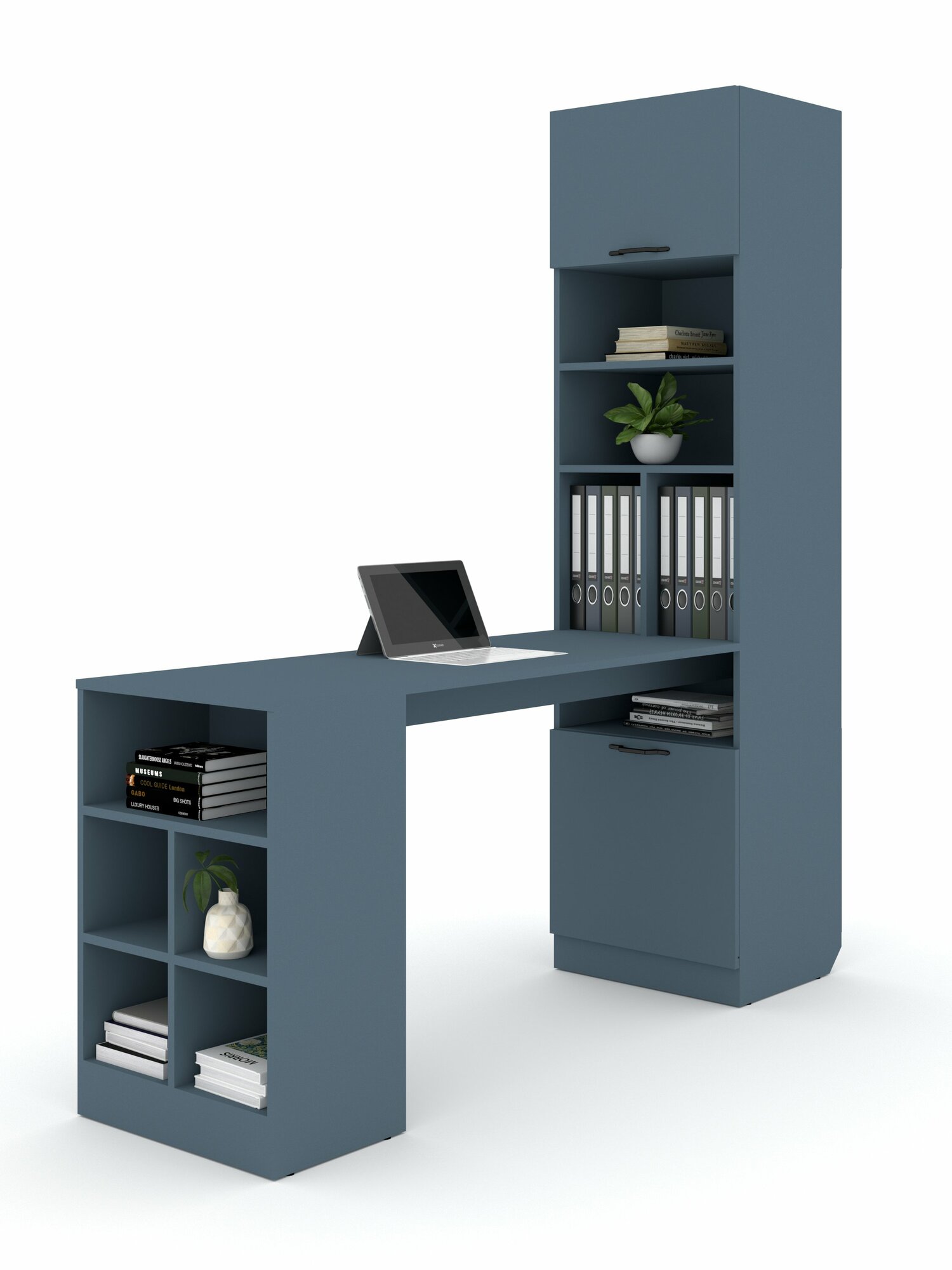 Есэндвич Лаворо 11 Письменный стол со стеллажом 170х190х50 см (Маренго)