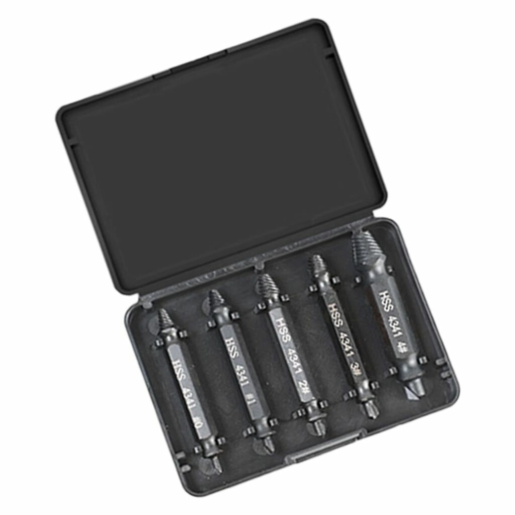 5 шт. Экстрактор поврежденных и сорванных винтов, сверло для извлечения сломанных болтов, - Двойной головокружение NITROG