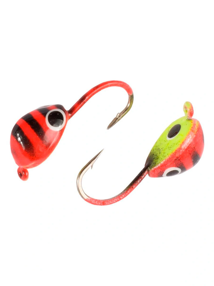 Мормышка Helios вольфрамовая Мидия с ушком крашеная 3мм 0,58гр 62 (MW-2430-62), 10 штук в упаковке