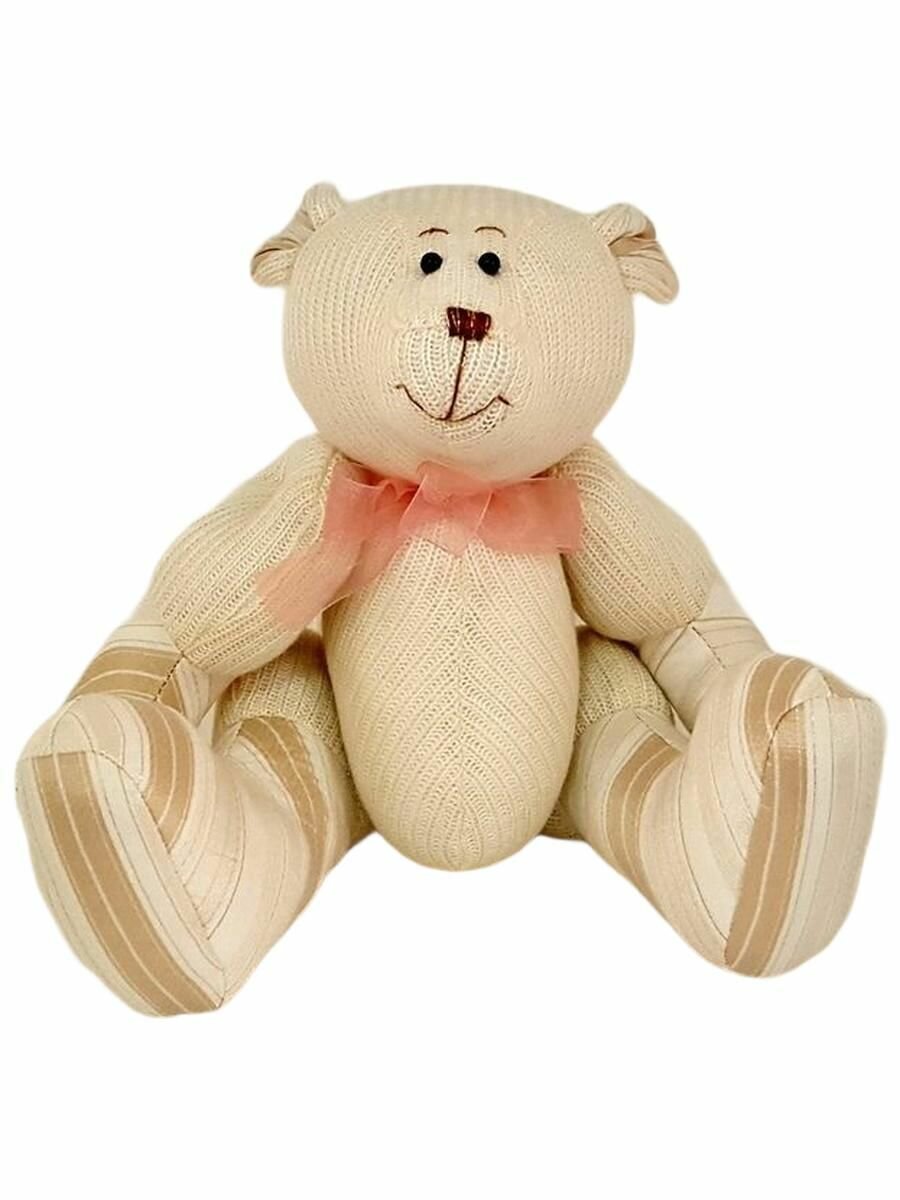 Кукла Медведь белый, текстильная, мягконабивная, игровая, подарочная, авторская, ручной работы