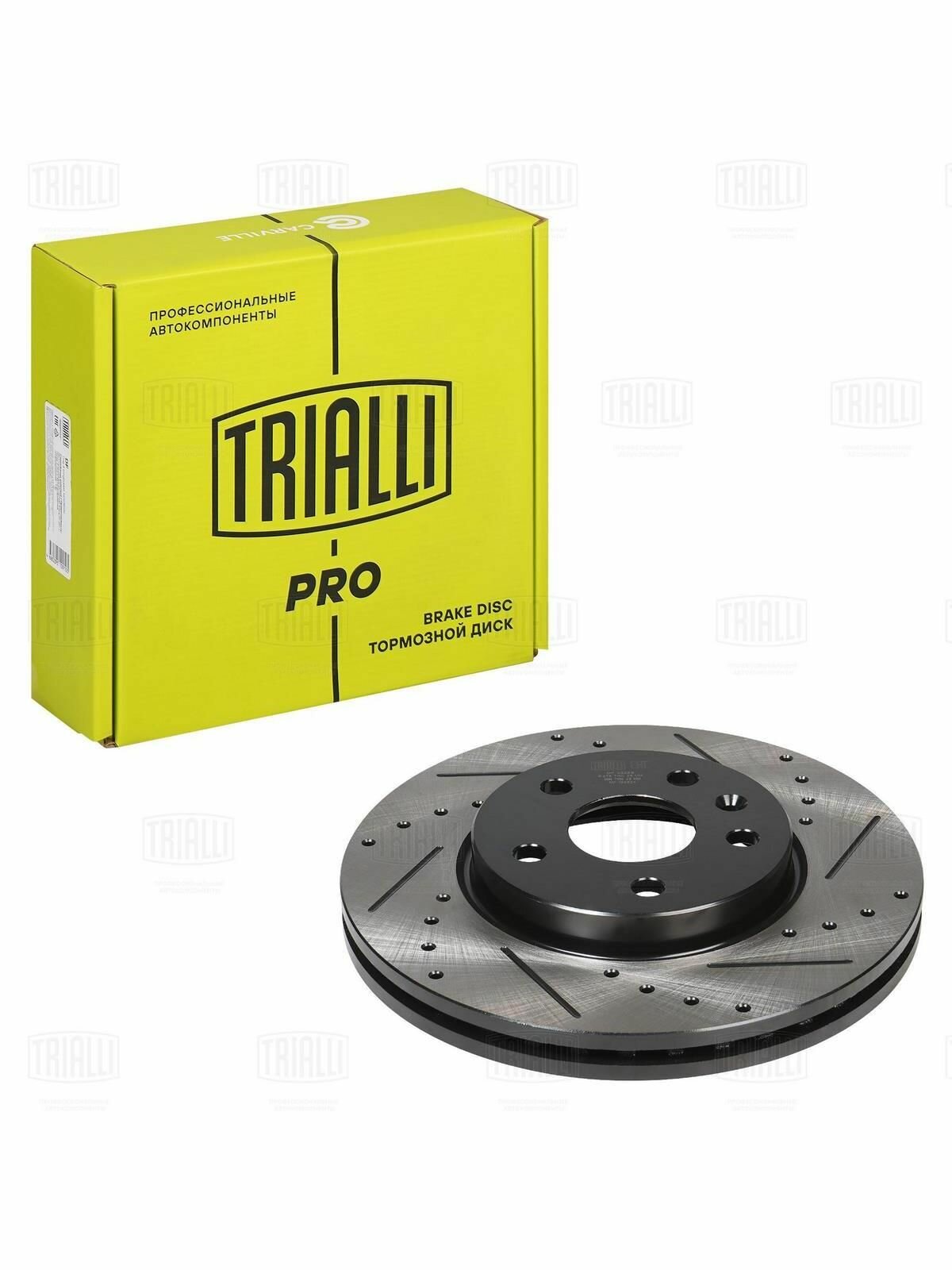 Диск тормозной передний Trialli DF 2325s для а/м Chevrolet Aveo T300 (11-), Cruze (09-), Opel Astra, d 276 мм