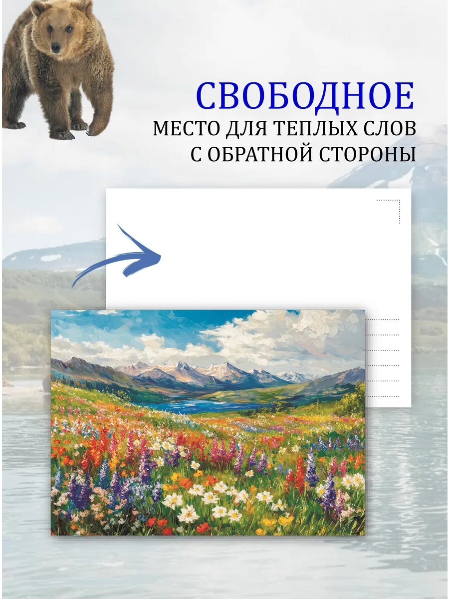 А6 Открытки Камчатка Самые лучшие большие открытки формата А6 в нашем мгазине Обнимай словами — фото 1