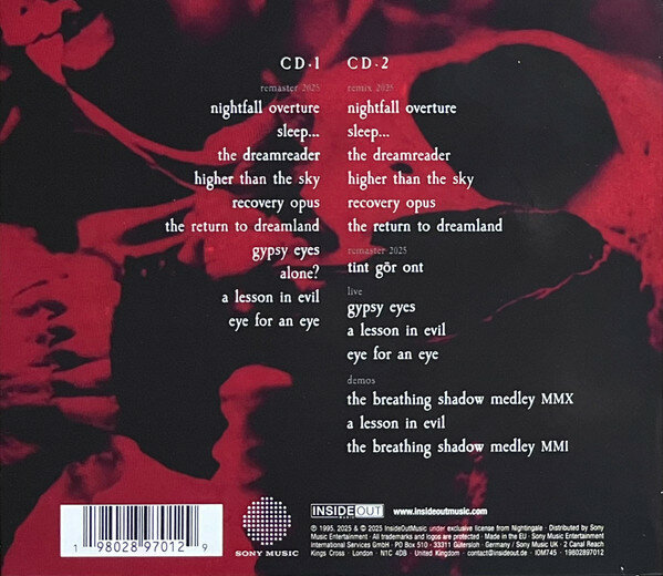Компакт-диск Nightingale - The Breathing Shadow (Re-issue) (1 CD) — фото 1