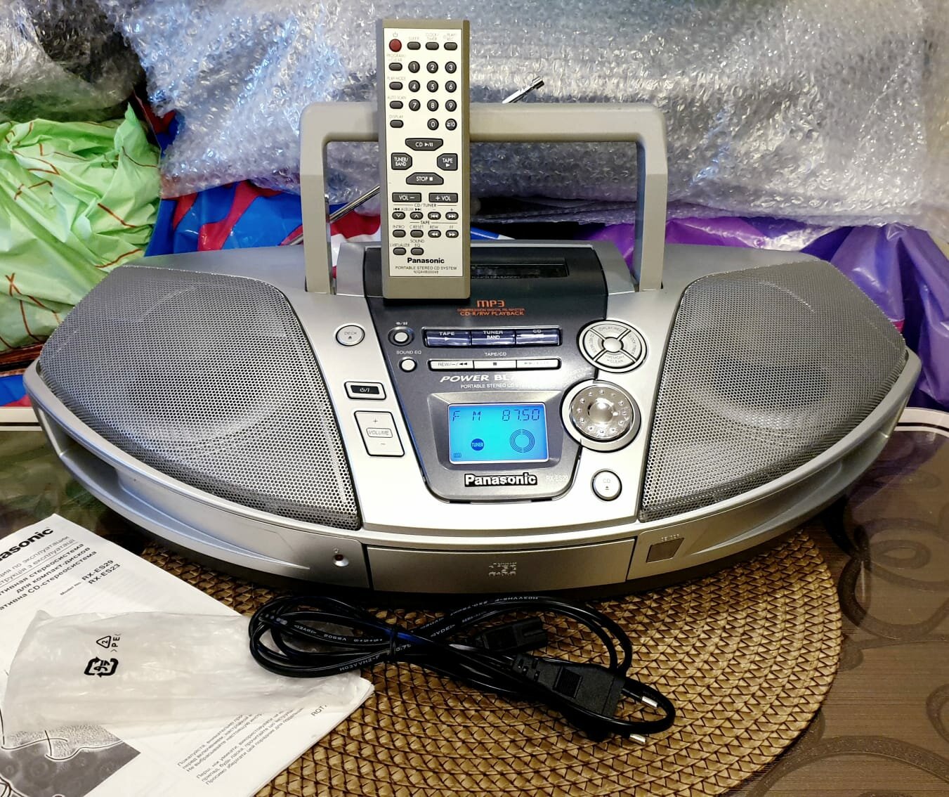 Магнитола Panasonic RX-ES29 (Кассета, CD, CD-MP3, радио). Товар уцененный
