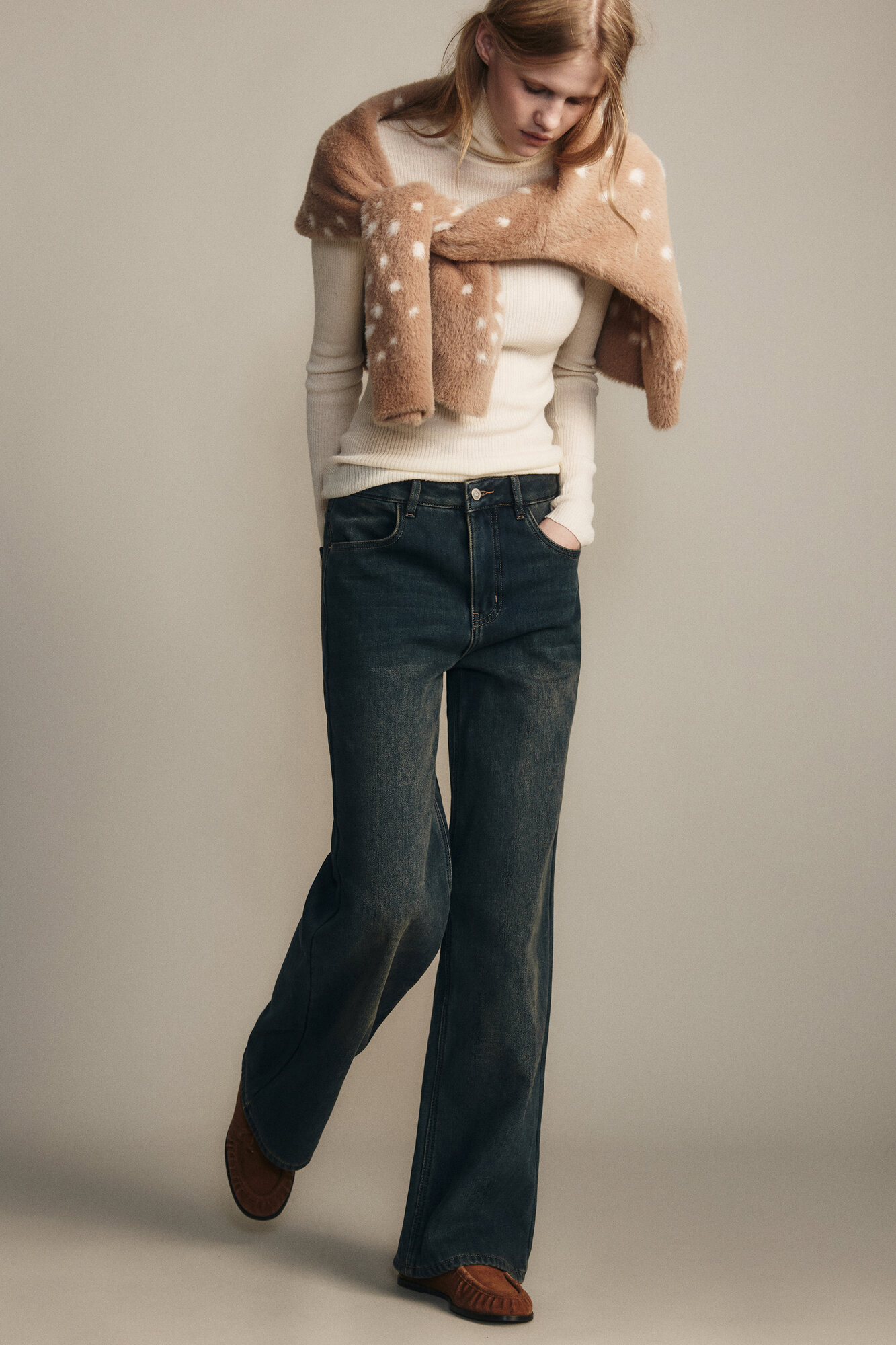 Джинсы широкие Woman Mix&Match 