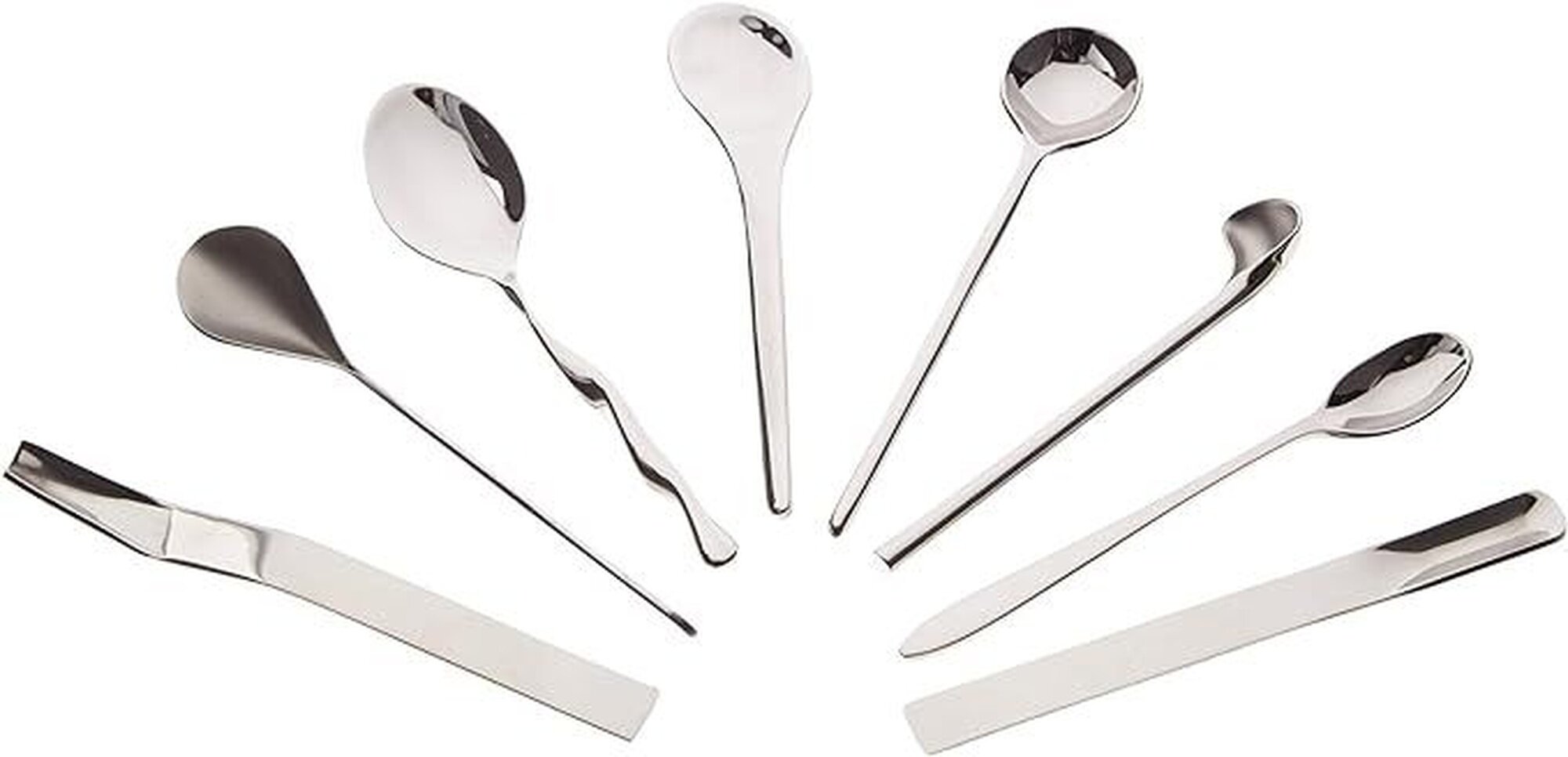 Набор кофейных ложек Alessi "Il caffe/te" MSPOONSET, нержавеющая сталь, 8 шт