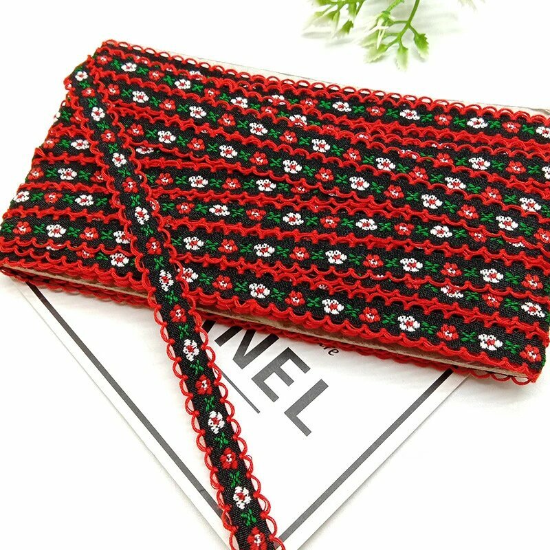 Красное кружево с цветочным узором, 10 ярдов, Color: 12