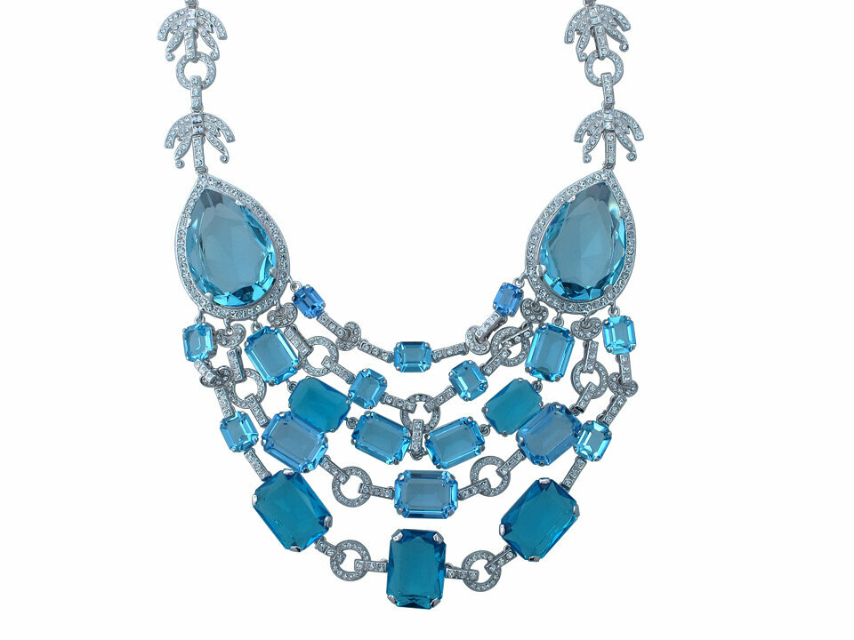Колье, кристаллы Swarovski