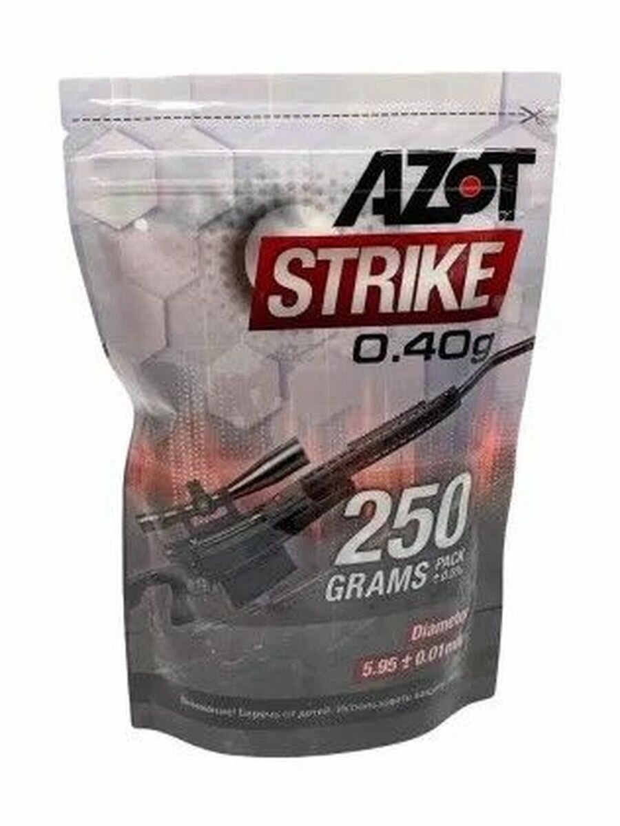Шары Azot Strike 0,40 белые, 0,25 кг