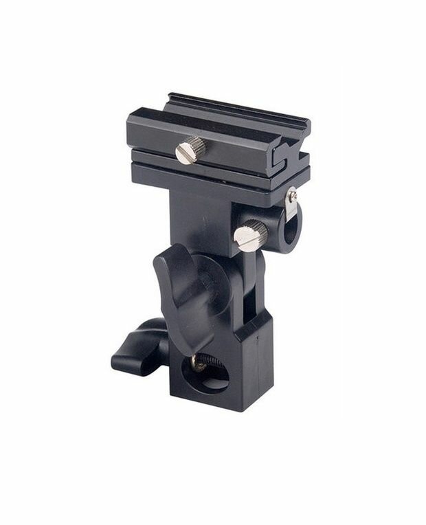 Металлическое крепление для вспышки и фотозонта / Держатель студийного зонта / Zoombix E-type