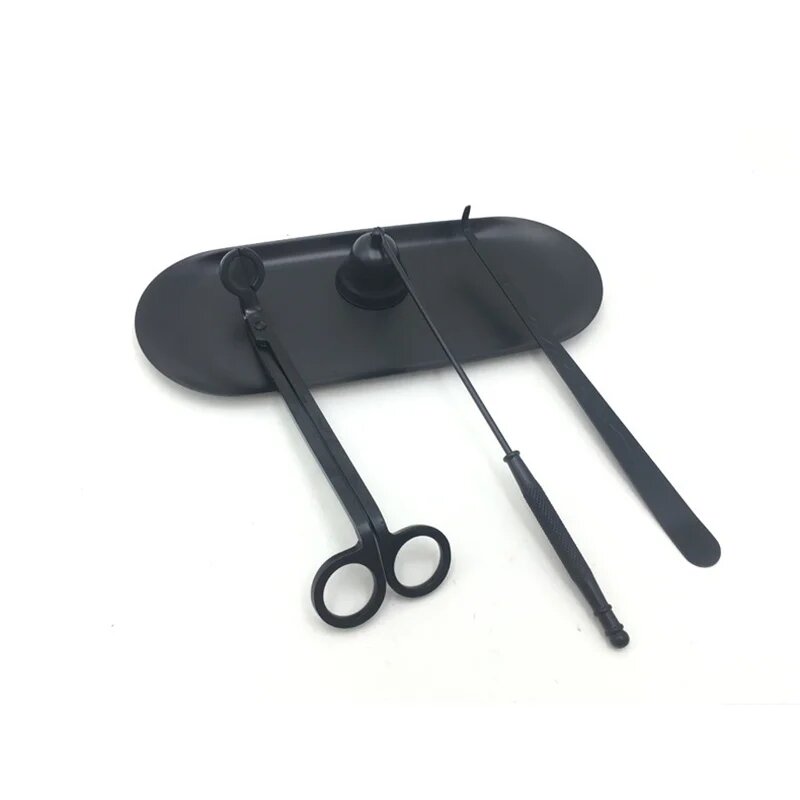 Ножницы для стрижки фитиля из нержавеющей стали Черный, Black