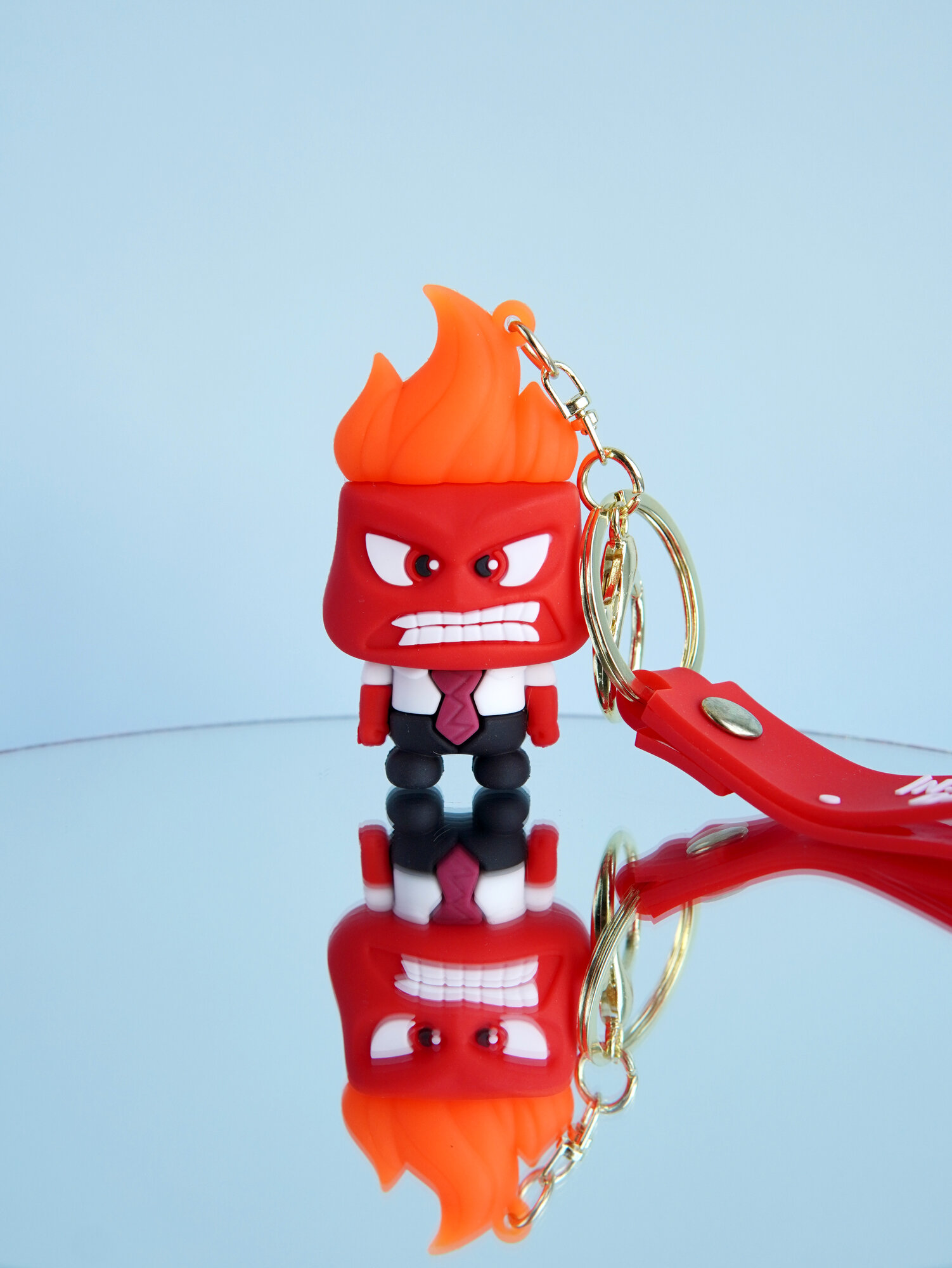 Брелок Гнев из Головоломки, 6,5 см | Огненная эмоция | Яркий аксессуар | Подарок | Panda_Print