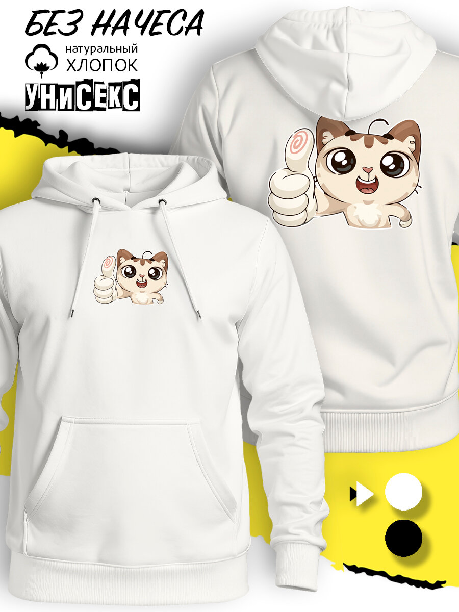 Худи Толстовка свитшот с котиком класс
