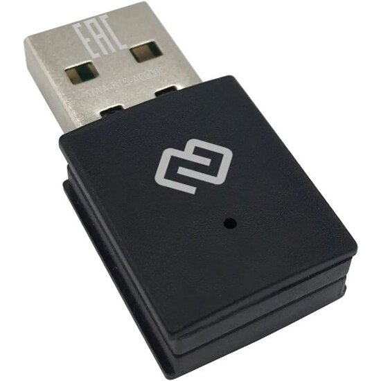 Сетевой адаптер Digma WiFi + Bluetooth DWA-BT5-AC600C AC600 USB 2.0 (ант. внутр.) 1ант. (DWA-BT5-AC600C)