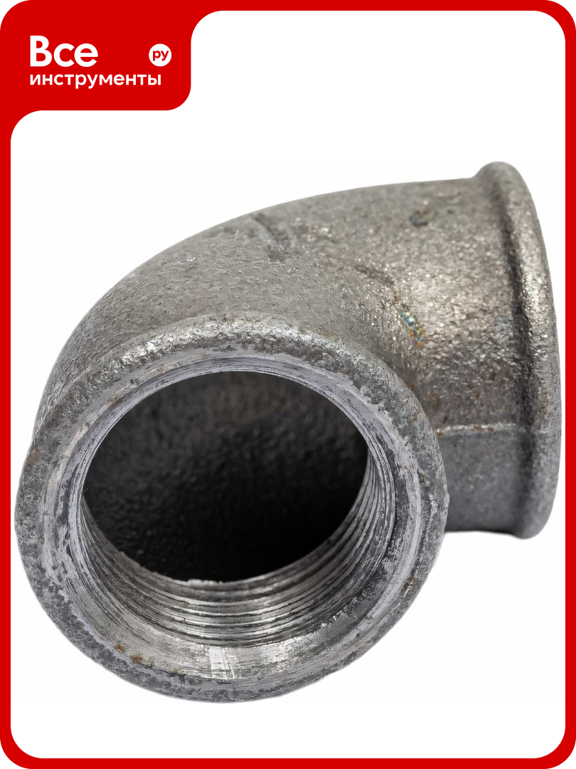 Уголок Сантис 90 3/4" вр, чугун 000747