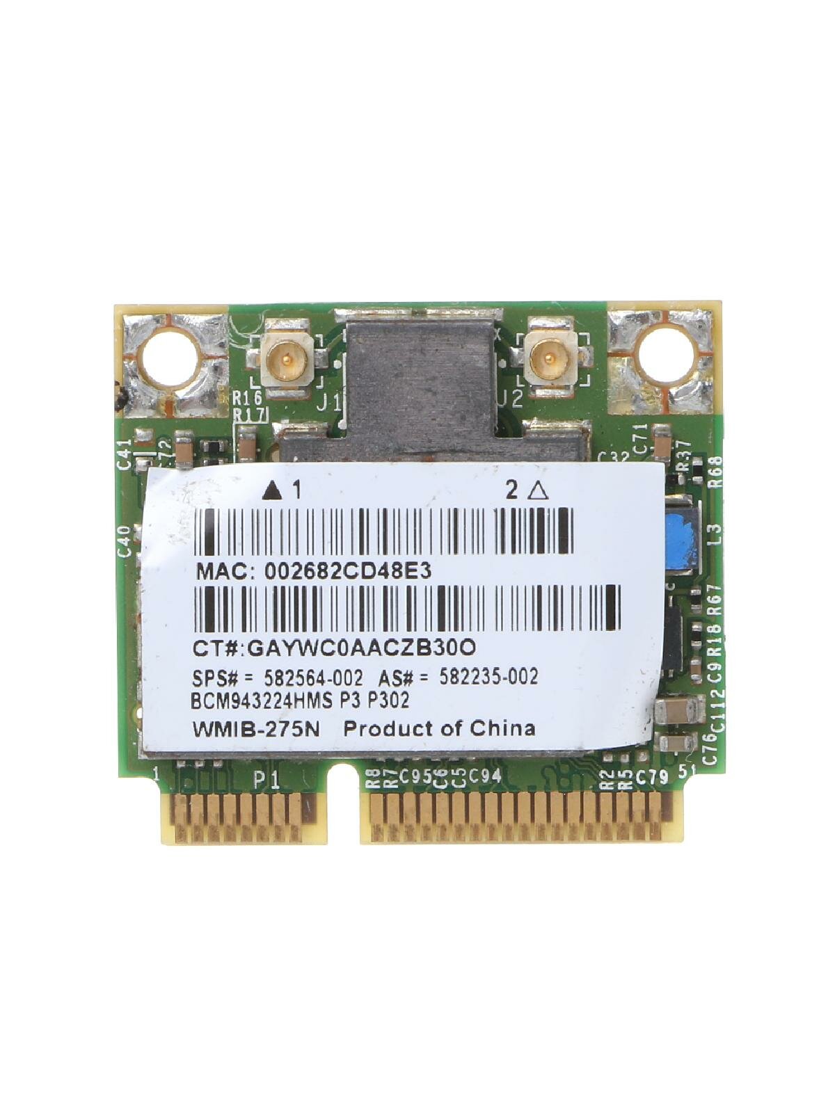 300Mbps 802.11a g n WiFi Card 2.4/5Ghz Dual Band Wireless Half Mini PCI-E Card For HP BCM943224HMS 582564-001