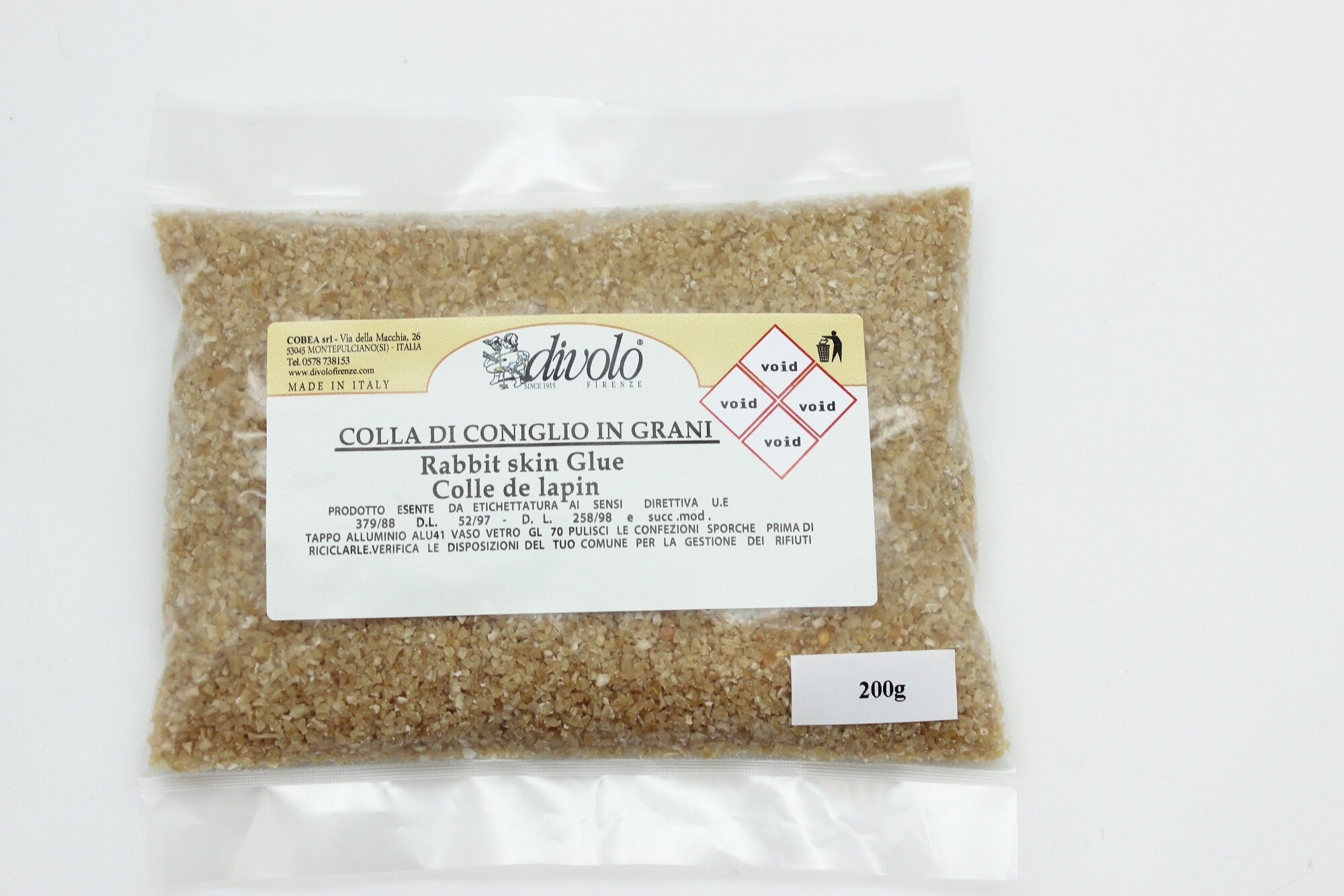 Клей кроликовый в гранулах 200 гр.