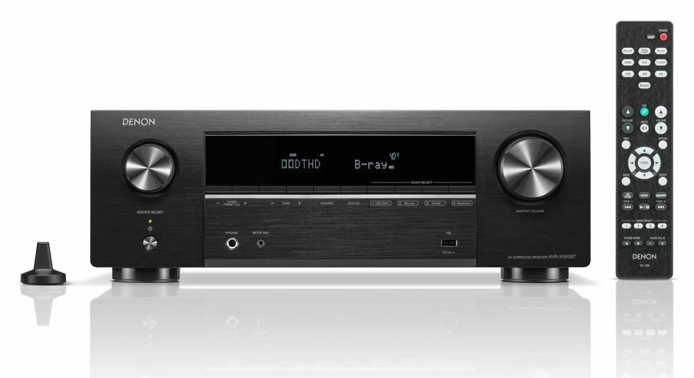 Ресивер AV Denon AVR-X580BT, черный