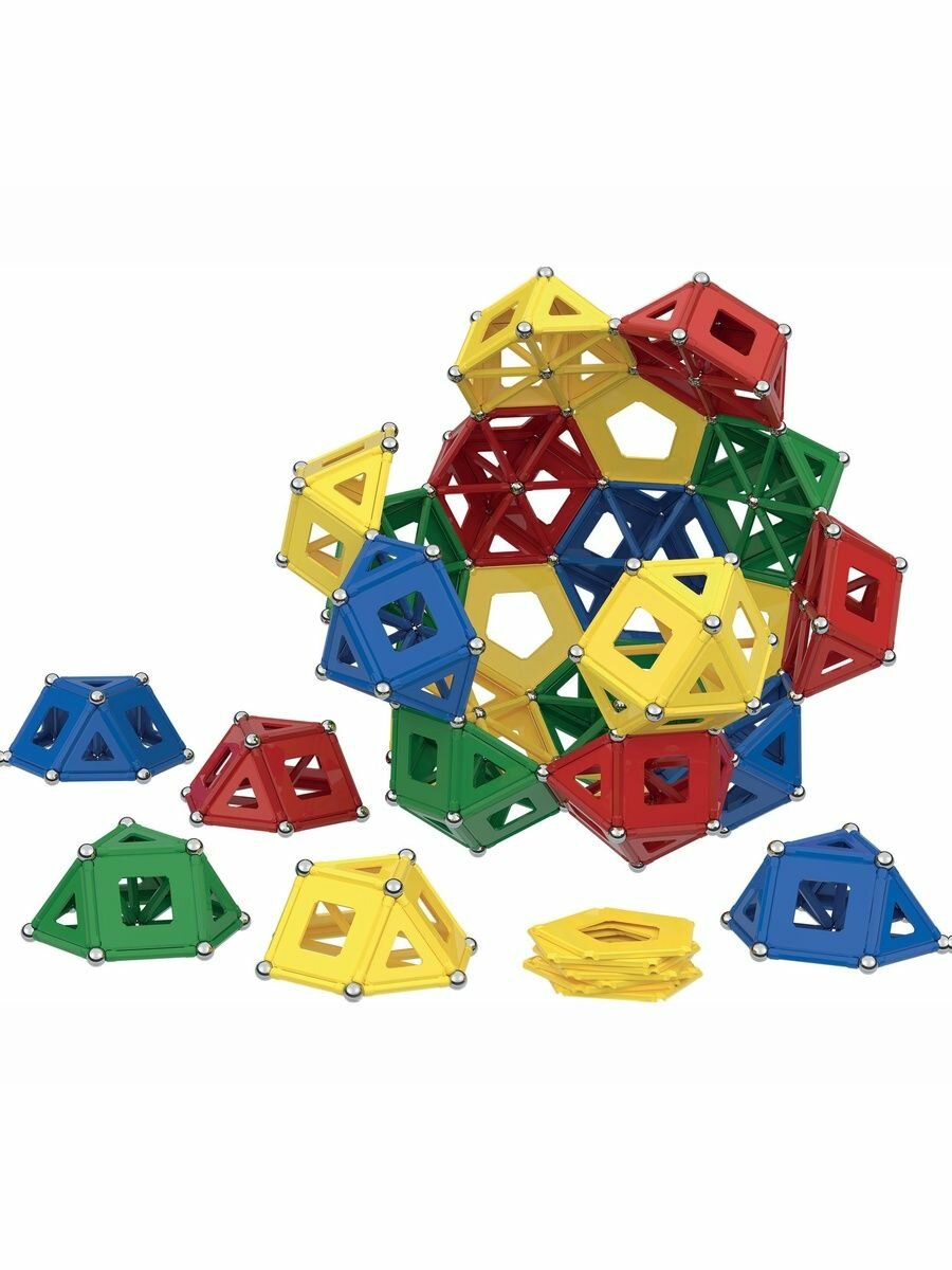 GEOMAG Магнитный конструктор Обучение Геометрическая лаборатория 284 элемента для детей от 5 лет