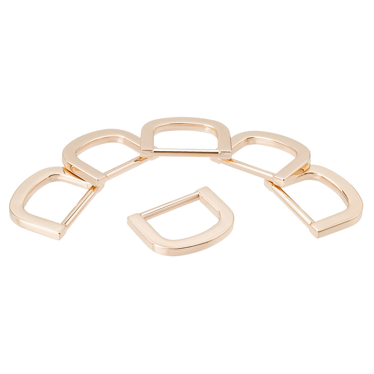 Полукольцо литое декоративное 20мм (29*22мм) металл (Gold Золото), 6 шт