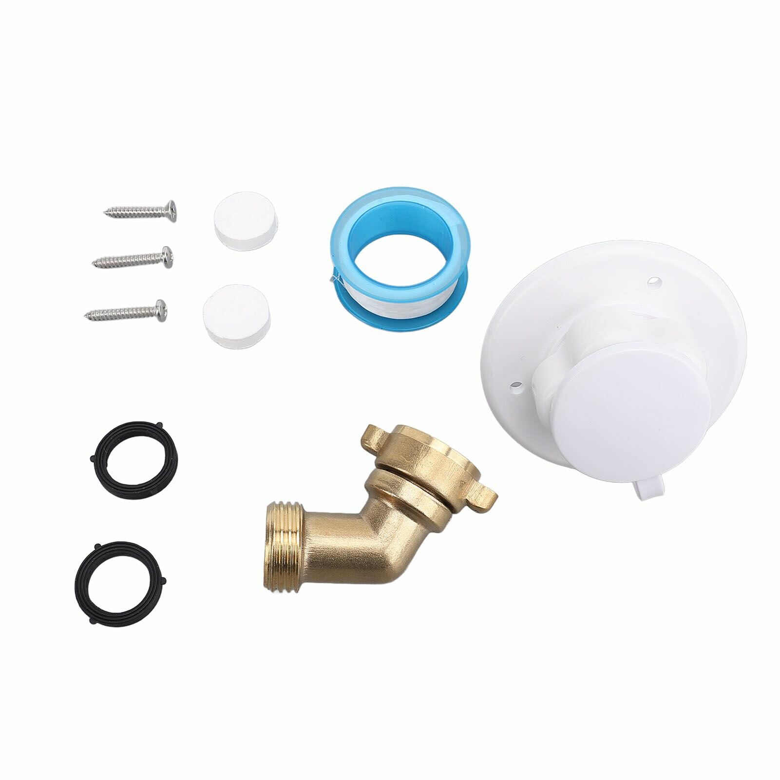 Соединитель для воды RV с обратным клапаном, латунь, 45 градусов, 10 шт, для морских систем