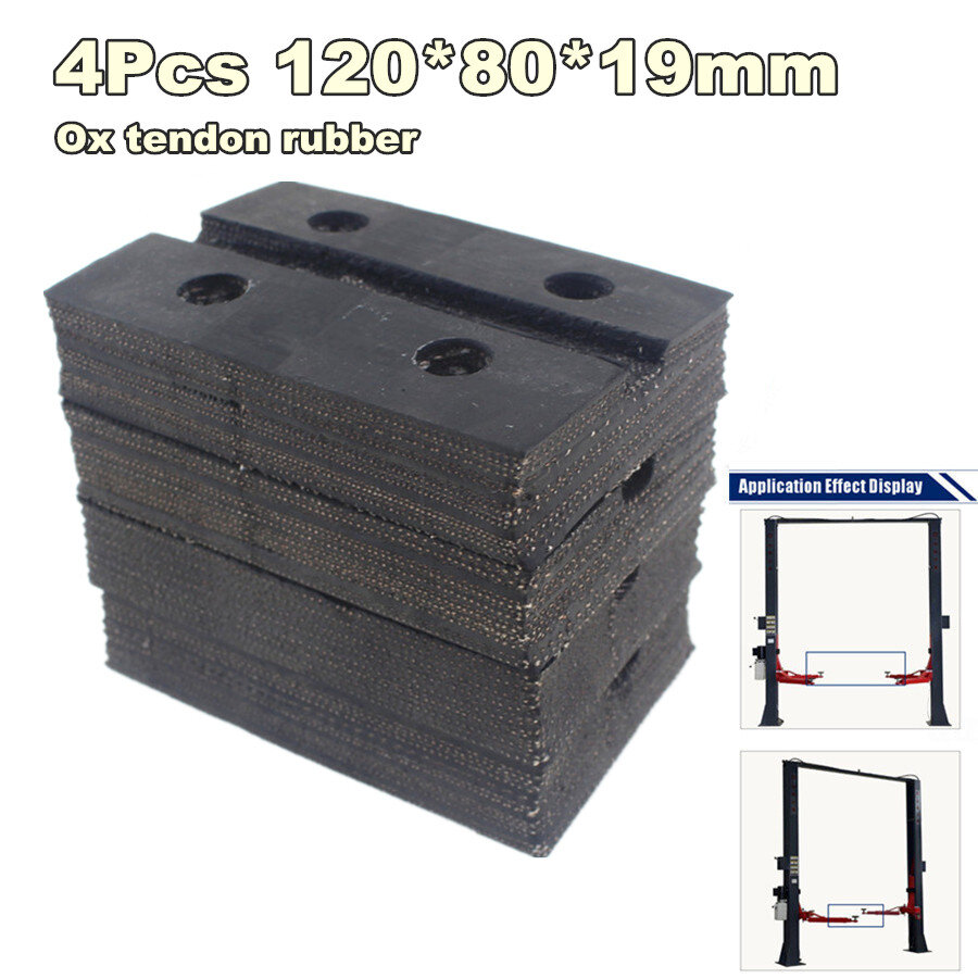 4x Прокладки из резины с сухожилиями быка для подъёмника автомобиля, усиленные, аксессуары для подъёмников автомобилей и
