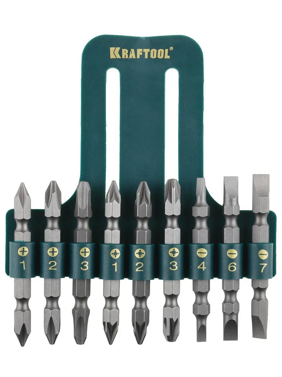KraftMax, 9 шт, набор двусторонних бит