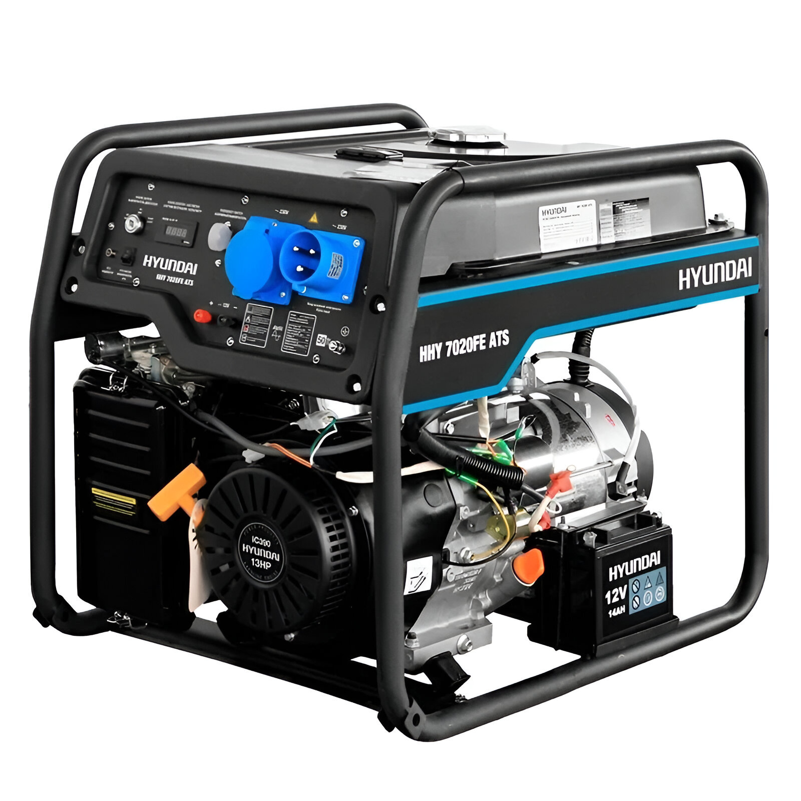 Генератор бензиновый Hyundai HHY 7020 FE ATS, 5500Вт, однофазный, синхронный, 23,9А с AVR