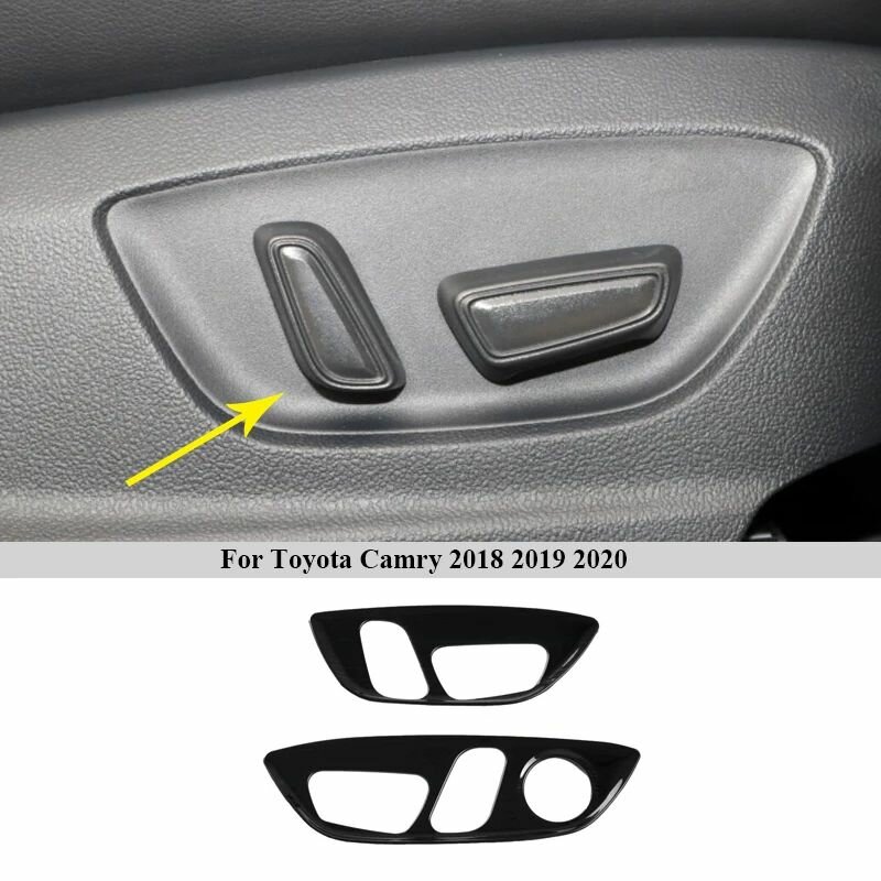 Для Toyota Camry 70 XV70 2018 2019 2020, черные аксессуары из титана, внутренняя отделка из нержавеющей стали, декоративная накладка.