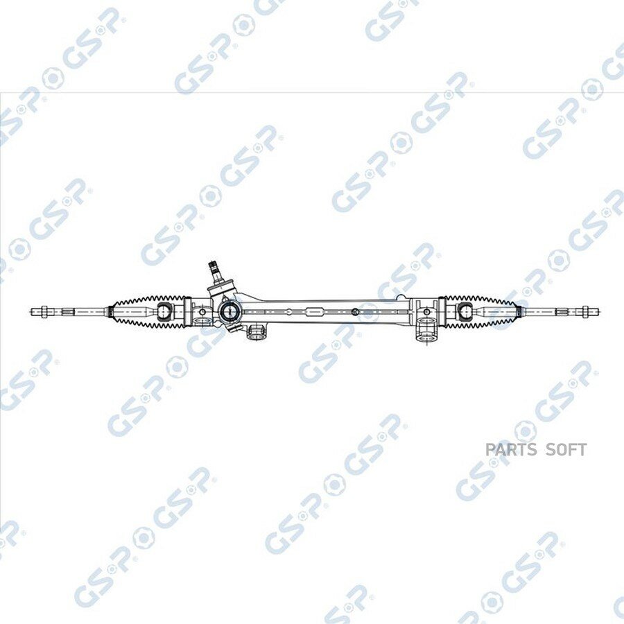 Рейка рулевая TOYOTA PRIUS от официального дистрибьютора, GSP, артикул SR700777