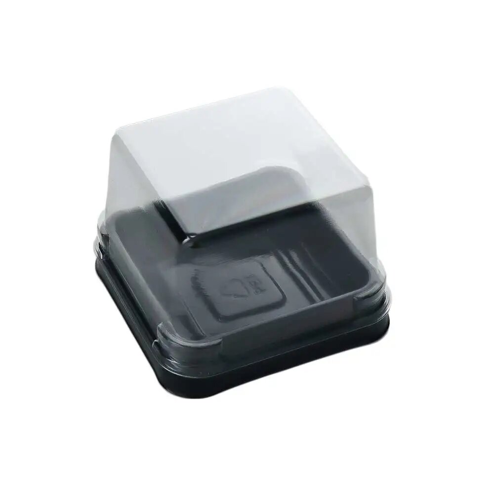 Золотые пластиковые коробки для лунного торта 50 шт. black, S