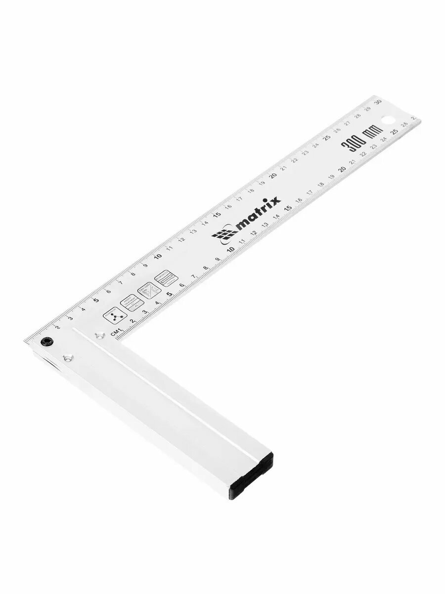 Угольник строительный металлический, 300 мм, MATRIX 32472