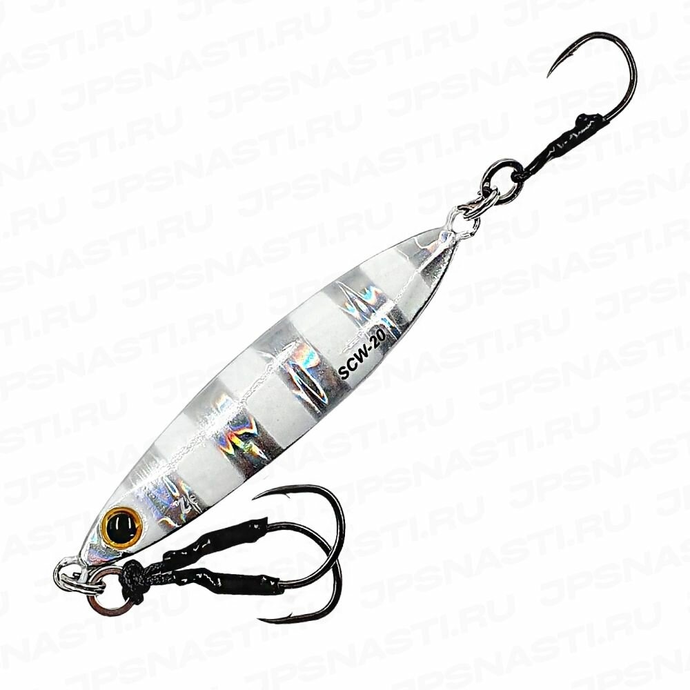 Пилькер для рыбалки Palms Slow Blatt Cast Wide, 20 г, SCW-20/MG-530 / пилькер для морской рыбалки