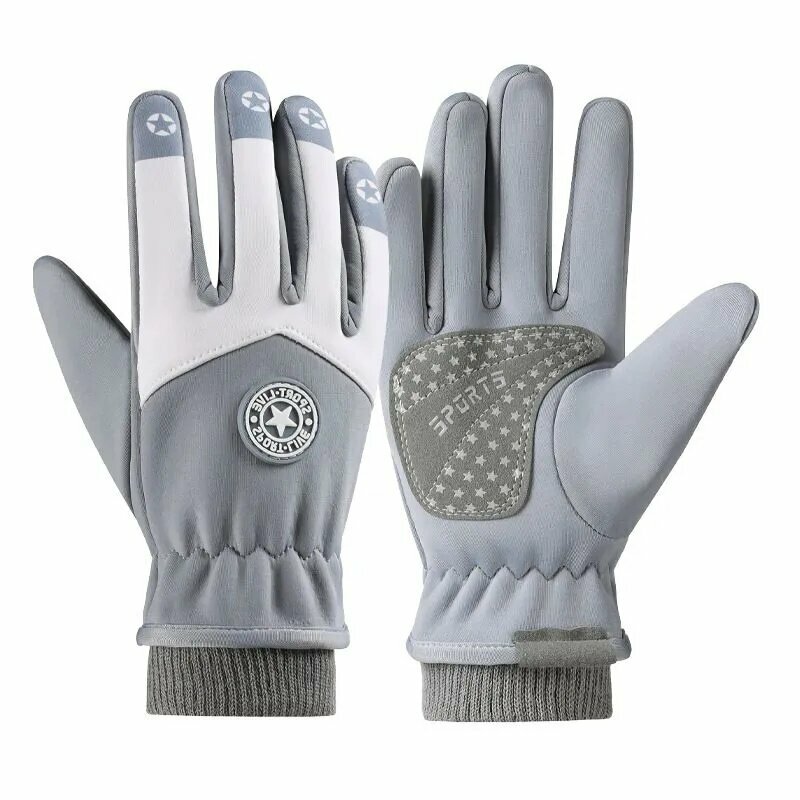 Детские перчатки 1 пара, вязаные, теплые, для мальчиков и девочек, для зимы и активных игр, с рисунком