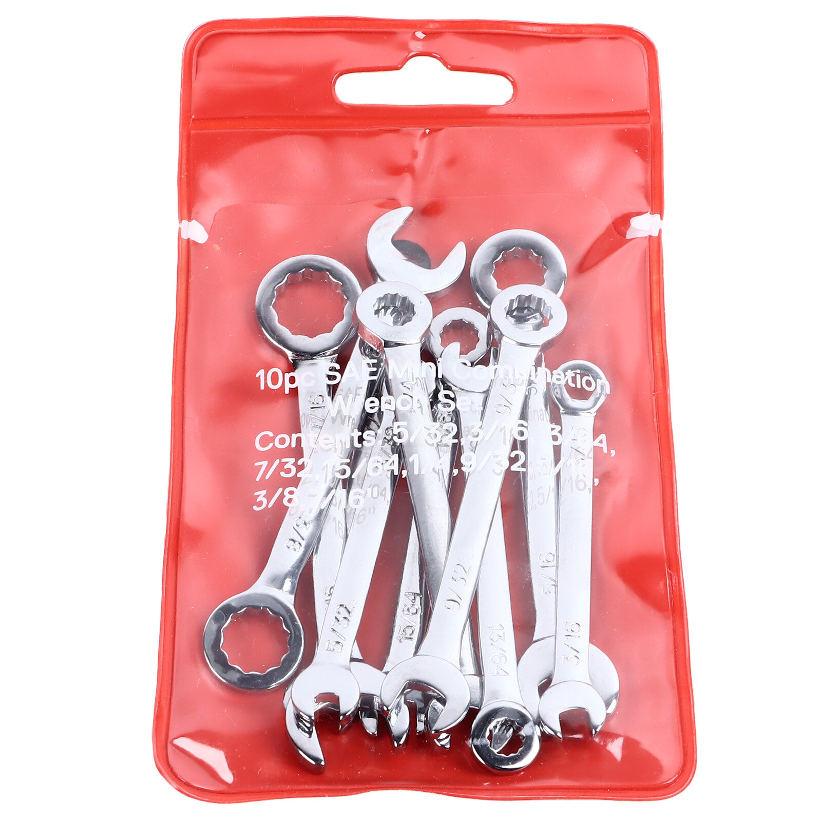 10 шт. Мини -комбинированные гаечные гаечные ключки набор стальных дюймов открытый конец маленький набор гаечных ключей для ремонта сборки мебели